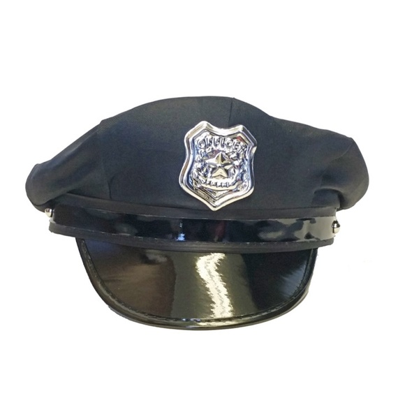 RC-CH105 | Accessories | Costume Cop Police Officer Hat Patrol Badge ...